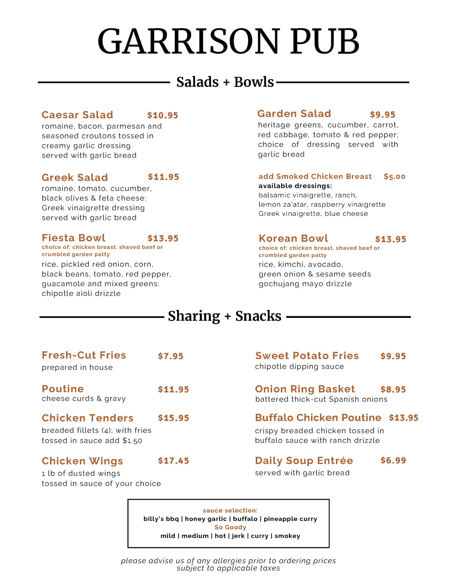 Garrison Pub - Garrison Golf Club